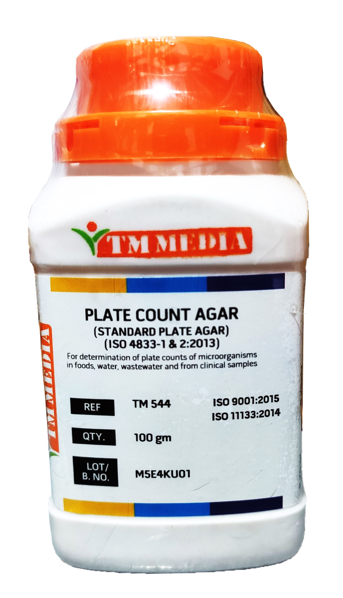 PLATE COUNT AGAR (STANDARD PLATE AGAR) STANDARD METHODS AGAR(ISO 4833-1 ...